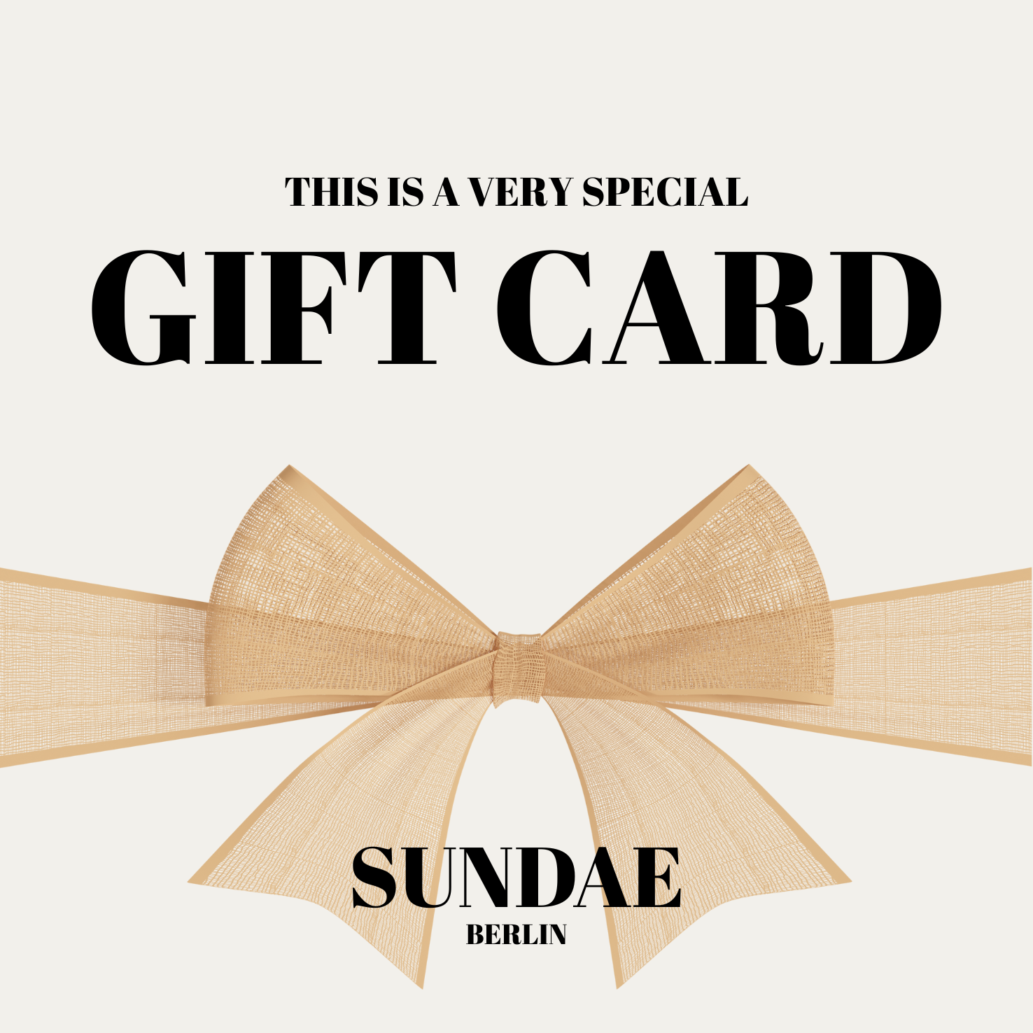 GIFT CARD – SundaeBerlinShop